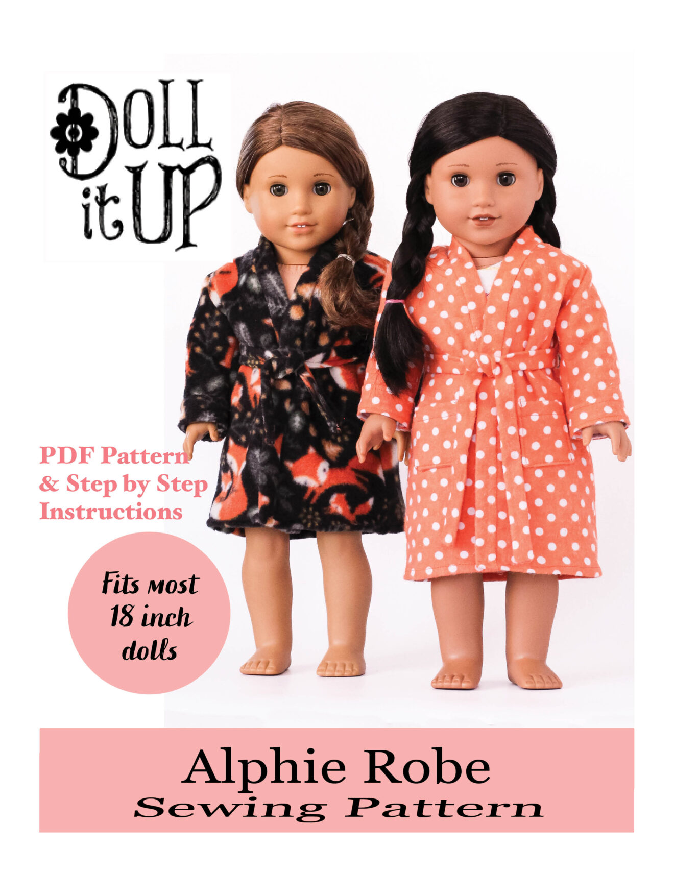 Beatrice Nightgown Sewing Pattern for 18 inch Dolls